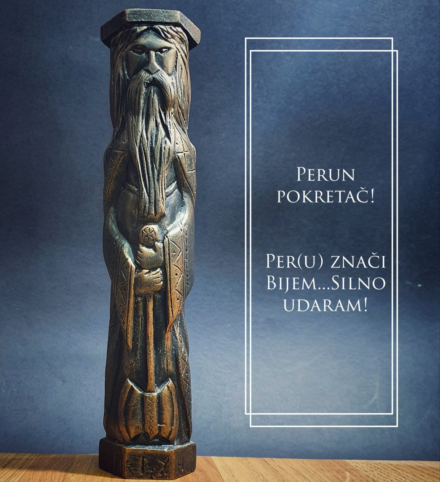 Srpske Rune - Statua Perun | MILITARY SHOP ONLINE