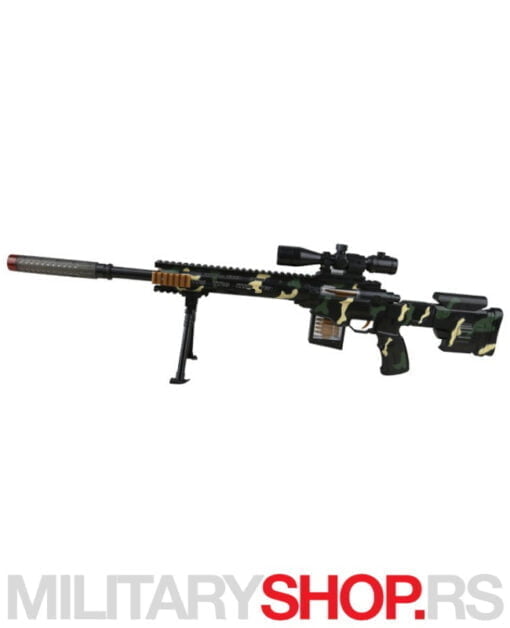 Snajper igračka puške Black Sniper Rifle - MILITARY SHOP